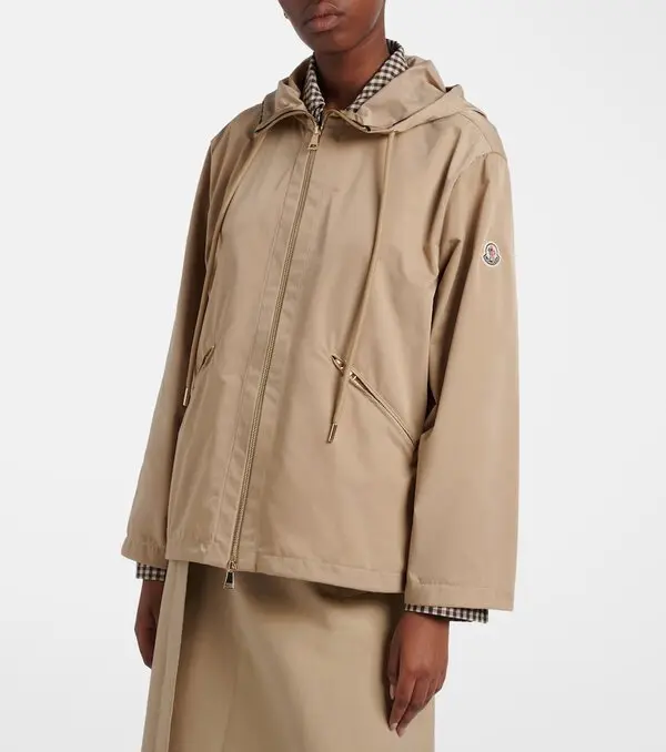 Moncler Cassiopea Gabardine Jacket - Beige