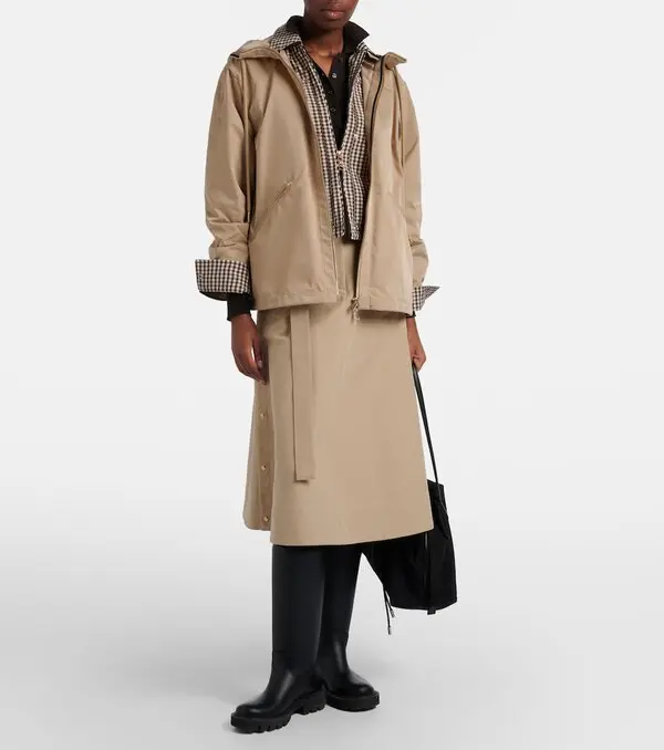 Moncler Cassiopea Gabardine Jacket - Beige