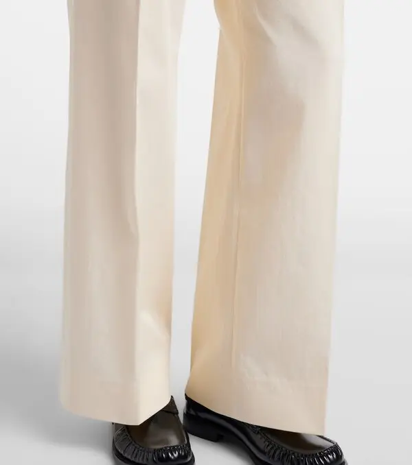 Moncler Wide-leg Cotton Trousers