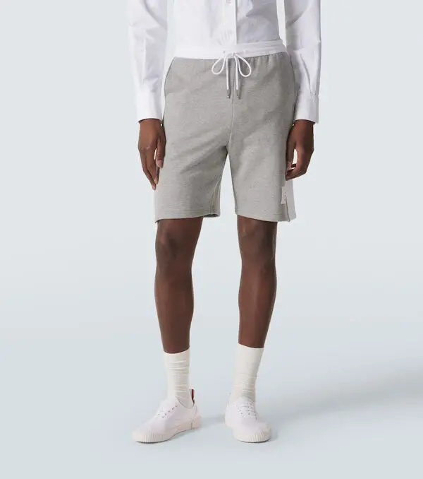 Thom Browne 4-bar Cotton Jersey Shorts