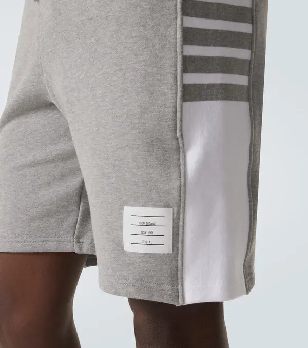Thom Browne 4-bar Cotton Jersey Shorts
