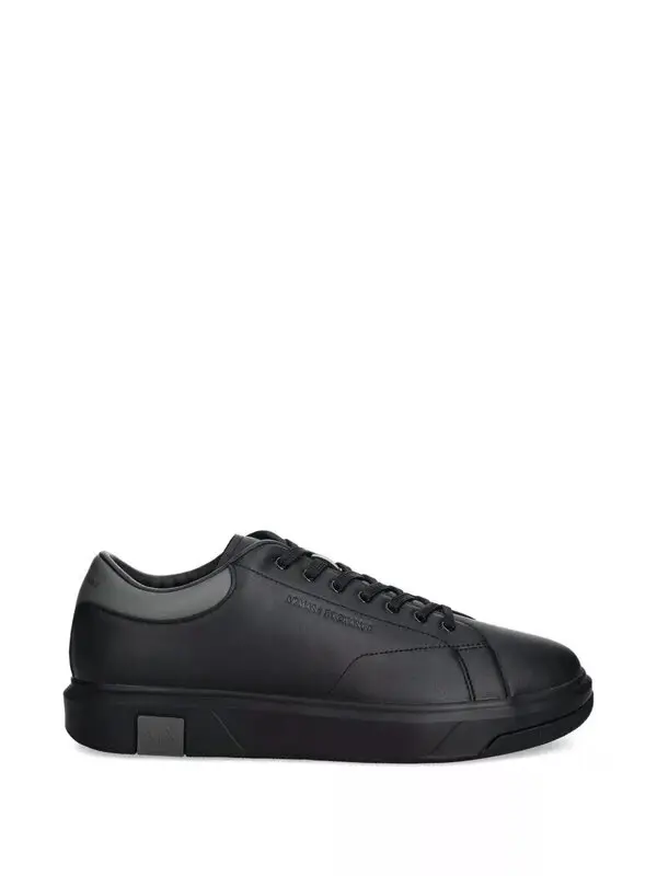 Armani Exchange Logo Detail Sneakers - Black