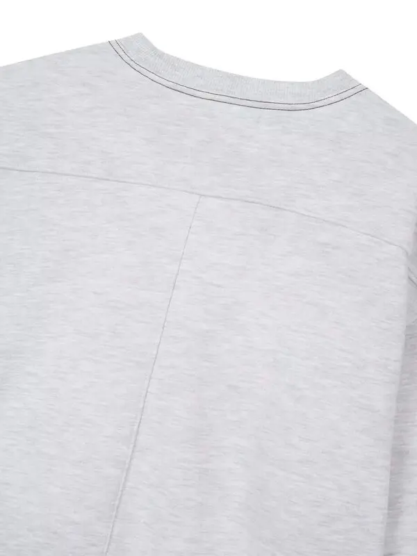 STUDIO TOMBOY Out Of Office" Duck Print Sweatshirt - Grey