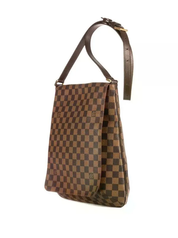 LOUIS VUITTON Damier Azur Checked Shoulder Bag