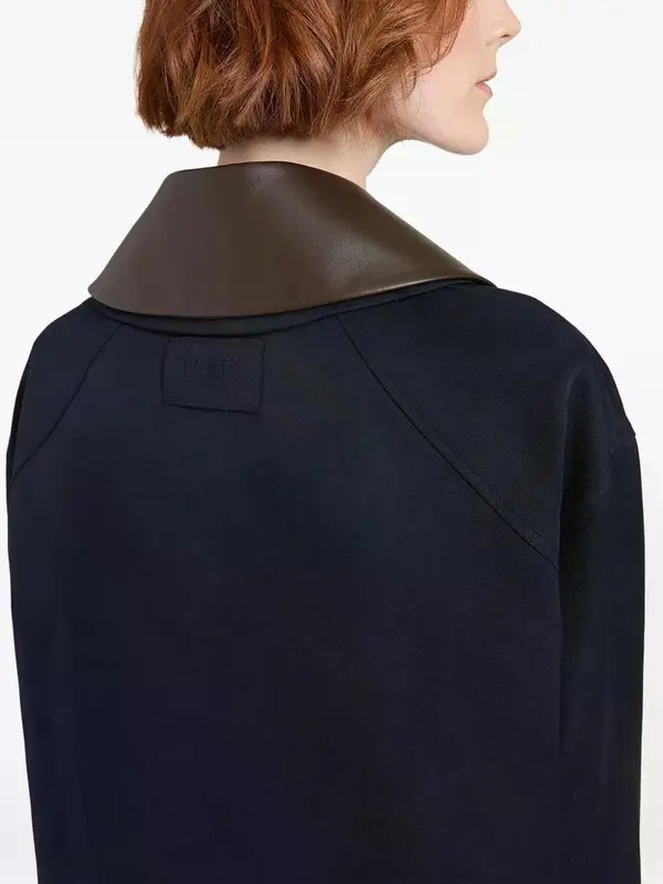 Ports 1961 Contrasting Collar Zip-up Jacket