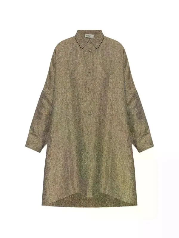 Officine Générale Button-fastening Linen Shirt - Neutrals