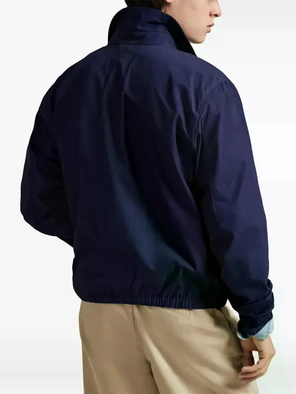 Polo Ralph Lauren Zip Jacket With Logo Embroidery - Blue