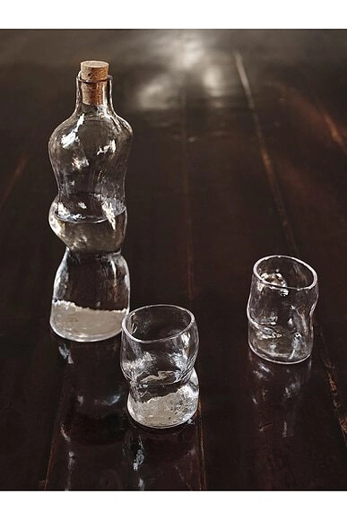 FERM LIVING Dimple Glasses Set Of 2