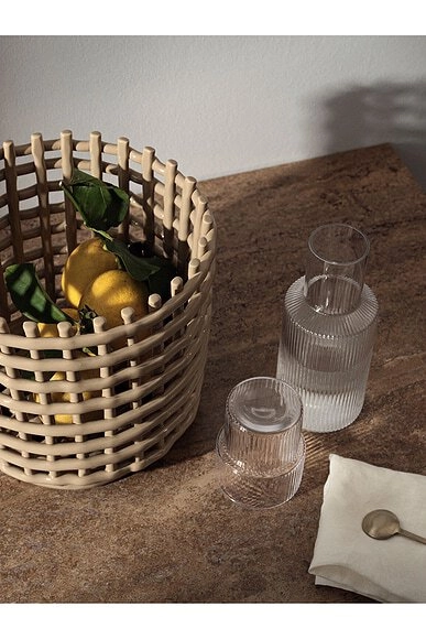 FERM LIVING Ripple Small Carafe Set - Clear