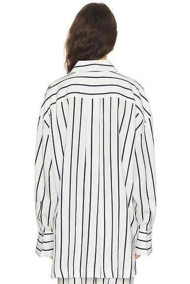 Attico Striped Button Down Shirt