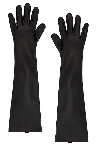 EAVES Leather Gloves - Black