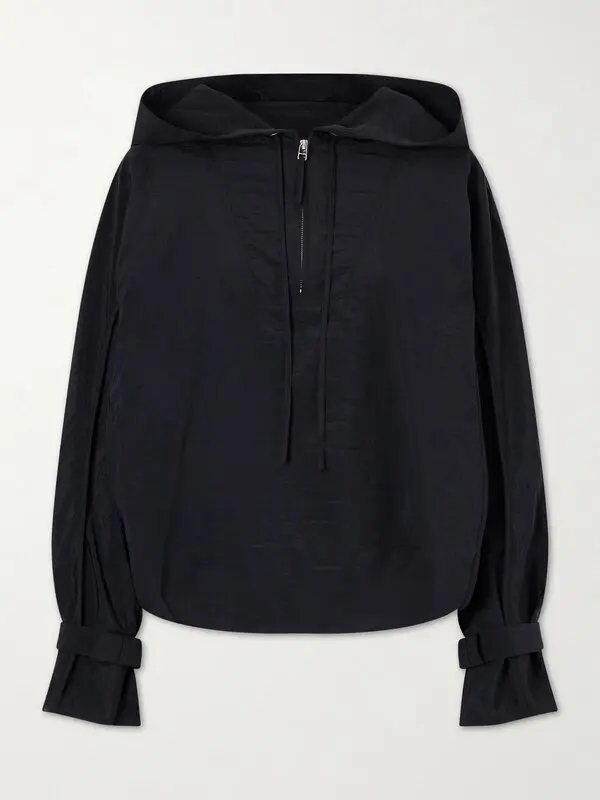 Co Embellished Recycled-shell Half-zip Hooded Jacket