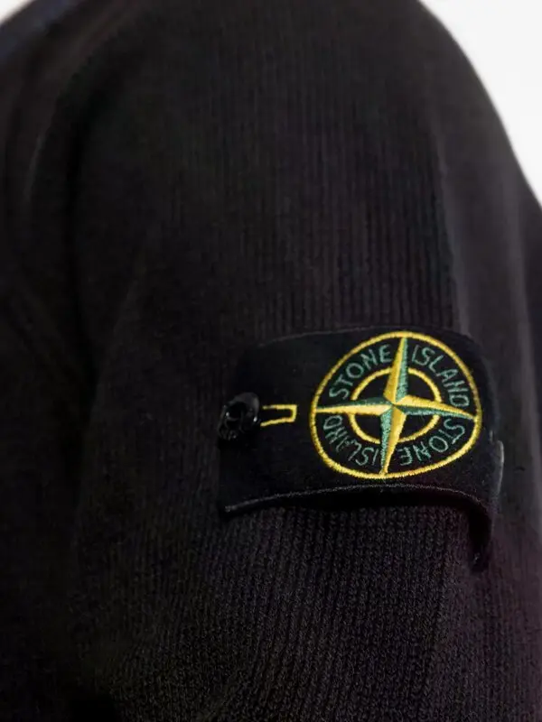 Stone Island Organic Cotton Crewneck Jumper With Raglan Sleeves