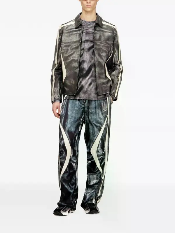 DIESEL® Leather Zip-up Jacket