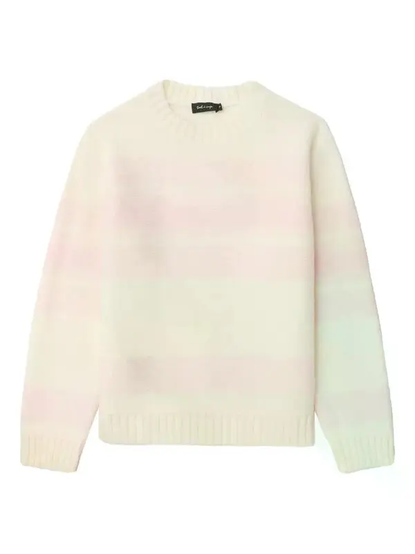 TOUT A COUP Striped Crew Neck Long Sleeve Sweater