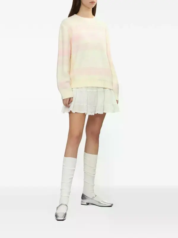 TOUT A COUP Striped Crew Neck Long Sleeve Sweater