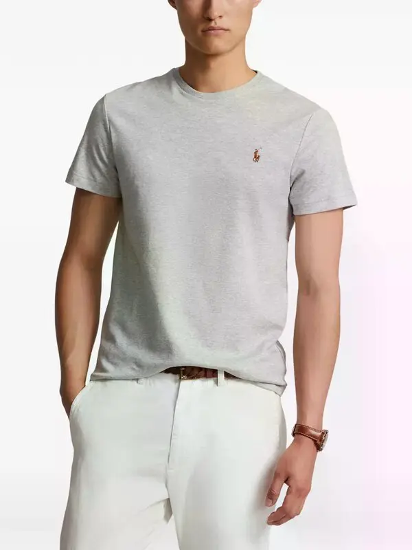 Polo Ralph Lauren Logo-embroidered T-shirt - Grey