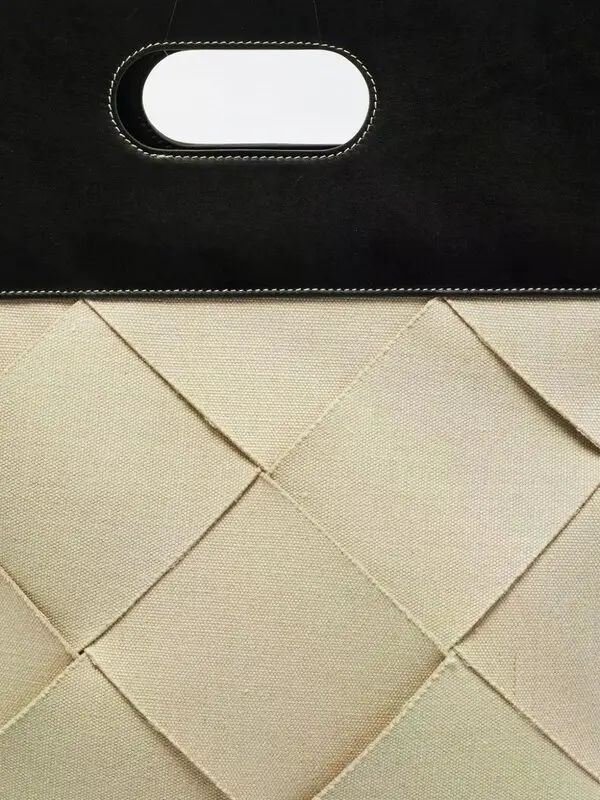 Bottega Veneta Canvas Leather Tote Bag
