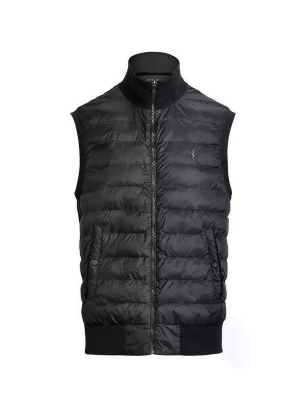 Polo Ralph Lauren Quilted High Neck Gilet - Black