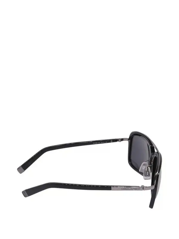 Dsquared2 Silver-tone Detail Square Frame Logo Detail Sunglasses