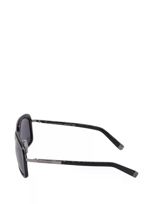 Dsquared2 Silver-tone Detail Square Frame Logo Detail Sunglasses