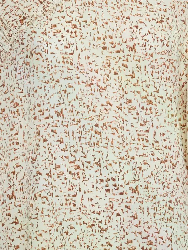 JOSEPH Silk Printed Long Sleeve Blouse
