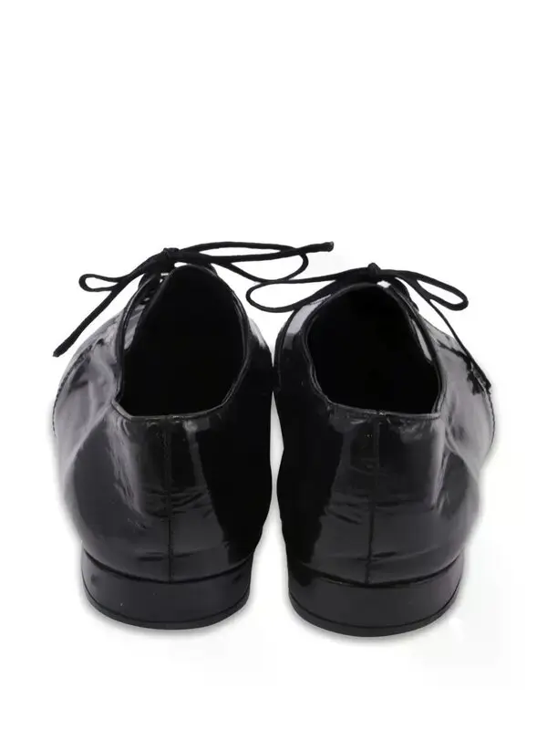 Prada Patent Leather Lace-up Loafers