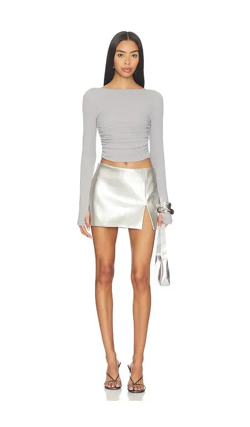 NAKEDVICE The Ledger Top - Light Grey