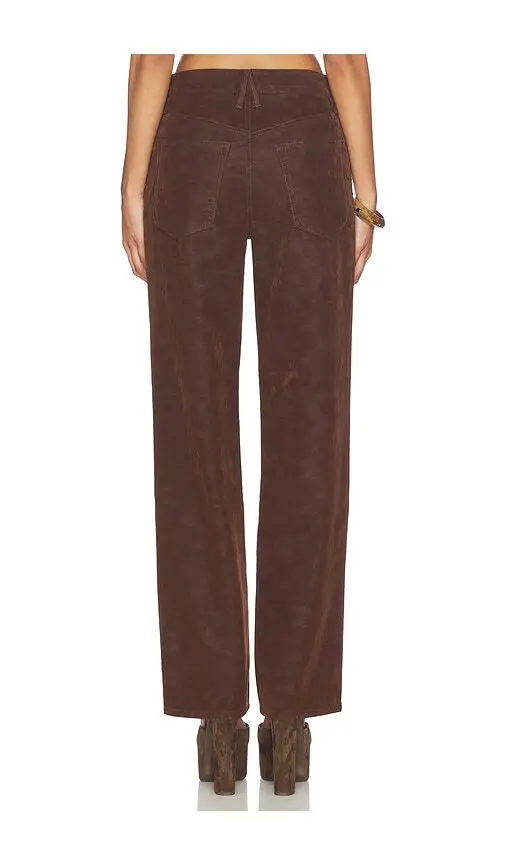 Good American Better Than Suede Good True Straight Pants