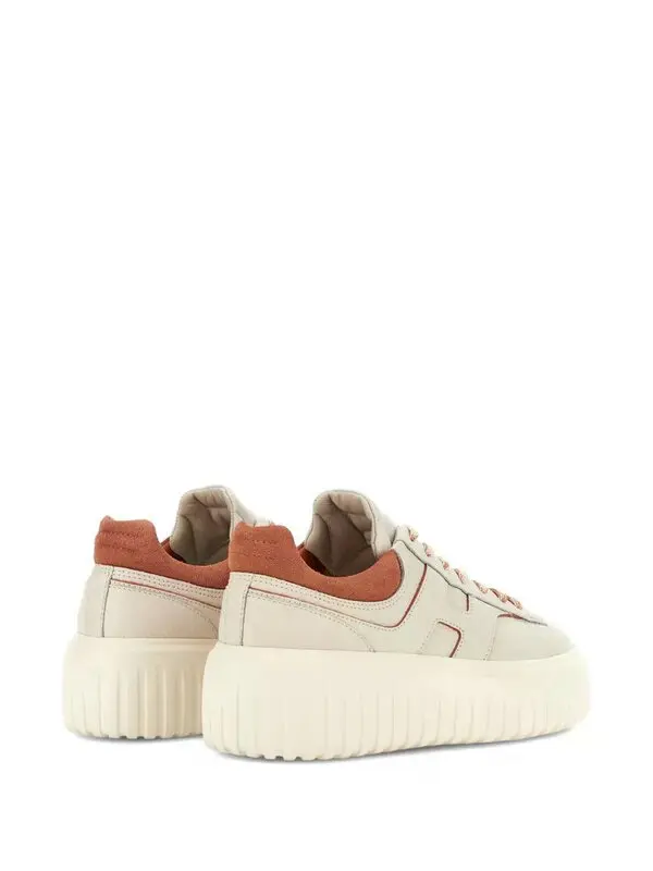 Hogan Platform Lace Up Sneakers - Neutrals