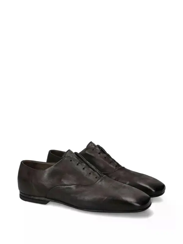 Premiata Calf Leather Lace-up Oxford Shoes - Brown