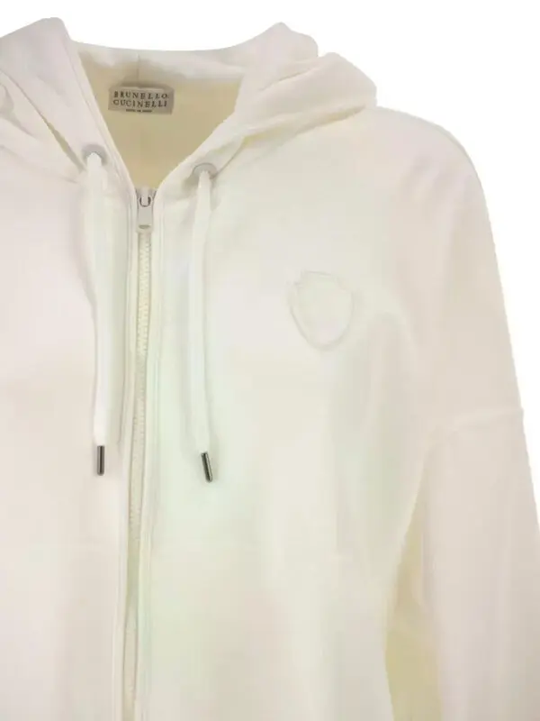 Brunello Cucinelli Cotton Jersey Zip-up Hoodie