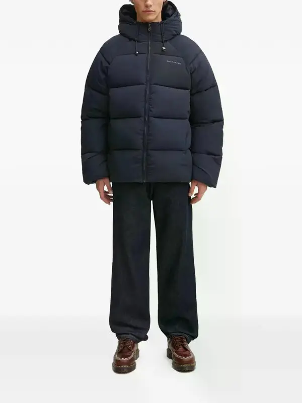DAILY PAPER Padded Hooded Jacket - Blue