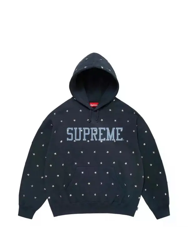Supreme Stars Studded Hoodie - Blue