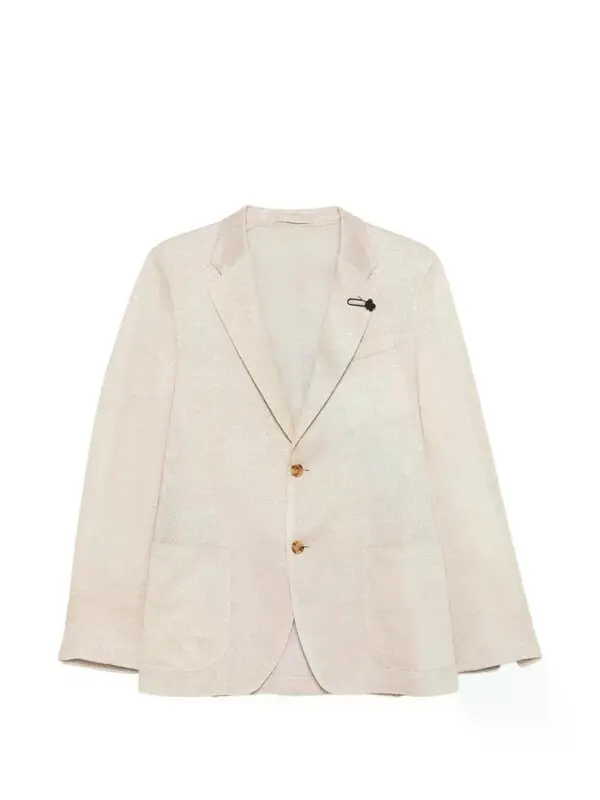 LARDINI Single-breasted Blazer - Neutrals