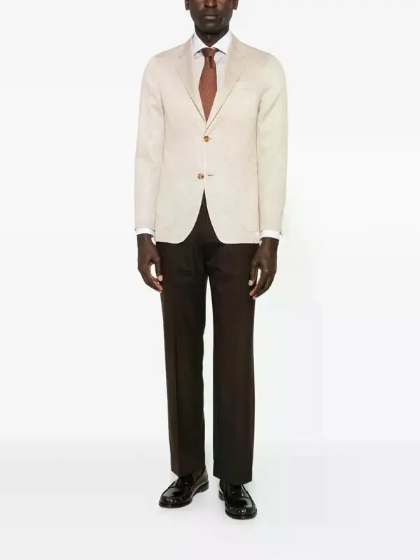 LARDINI Single-breasted Blazer - Neutrals