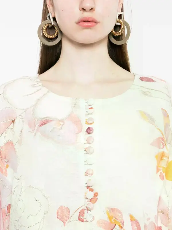 BAMBAH Floral Print Kaftan Dress