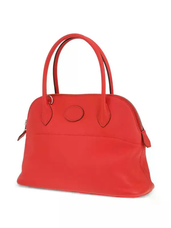 Hermès Bolide 27 Leather Tote Bag - Red