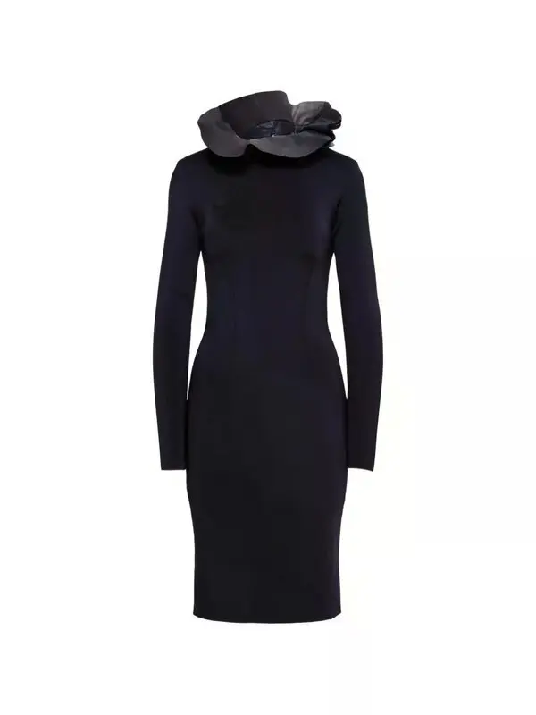 Ralph Lauren Ruffled Midi Dress - Blue