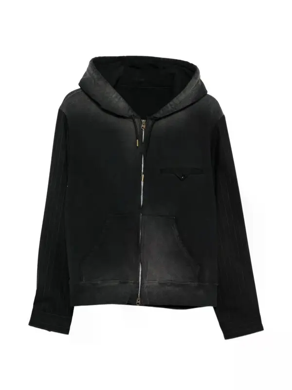 KHOKI Pinstripe Zip Hoodie