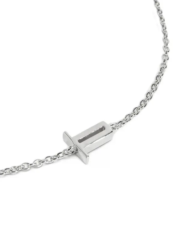 Monica Vinader Initial T Chain Bracelet - Silver