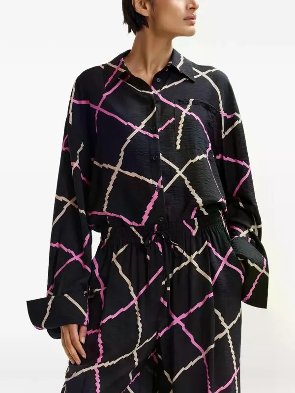 Essentiel Antwerp Printed Shirt - Black
