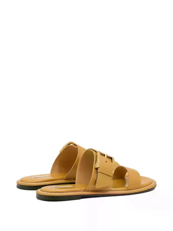 AMI Paris Buckled Cow Leather Sandals
