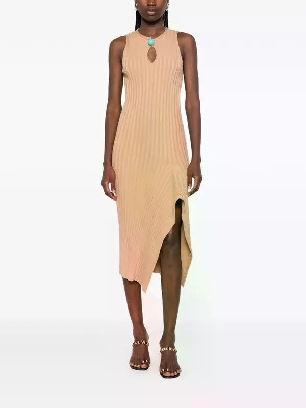Stella McCartney Asymmetric Ribbed Knit Vest