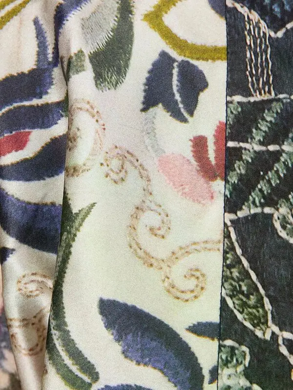 HUI HUI Printed Silk Jacket