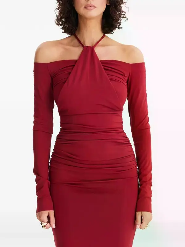 MOOS STUDIO Heatline Off-shoulder Maxi Dress