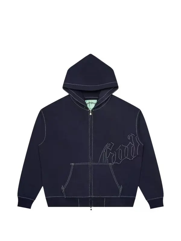 GODSPEED Og Logo Zip-up Hoodie - Blue