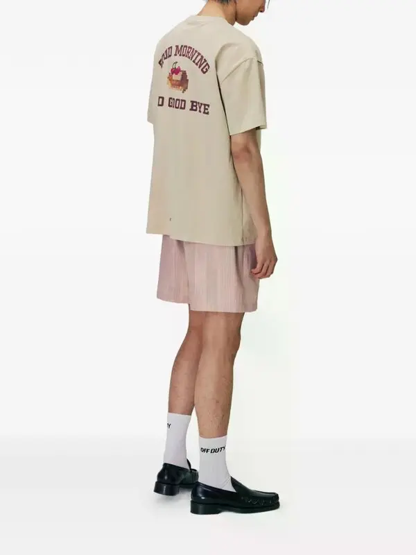 OFF DUTY Printed T-shirt - Neutrals