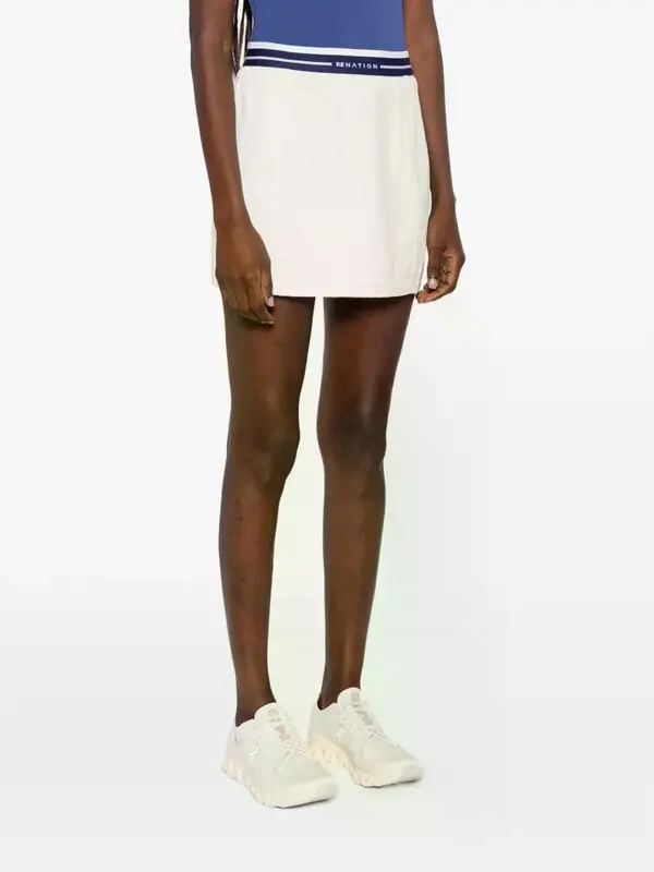 P.E Nation Striped Waistband Mini Skirt