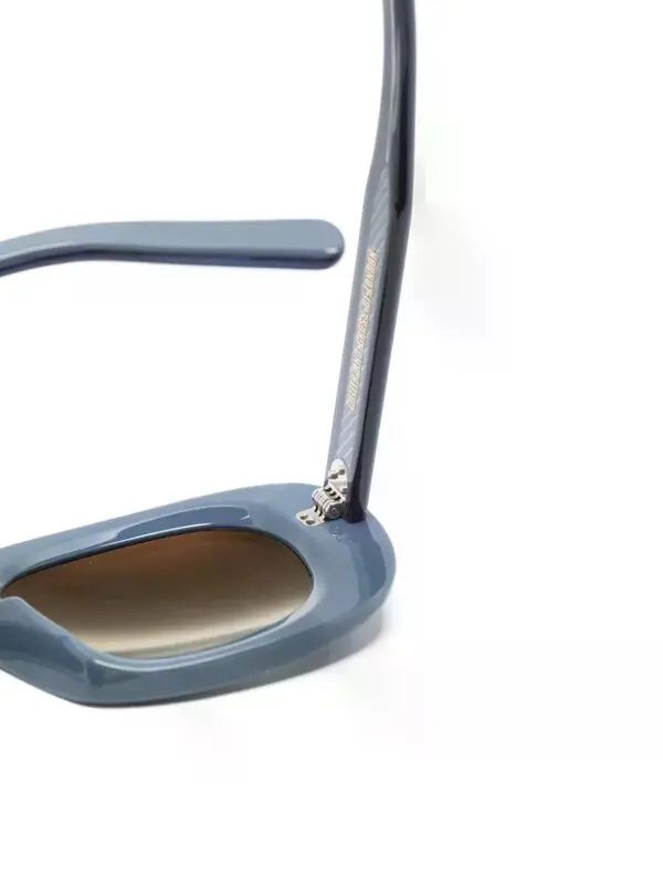 CUTLER & GROSS Acetate Round Frame Sunglasses